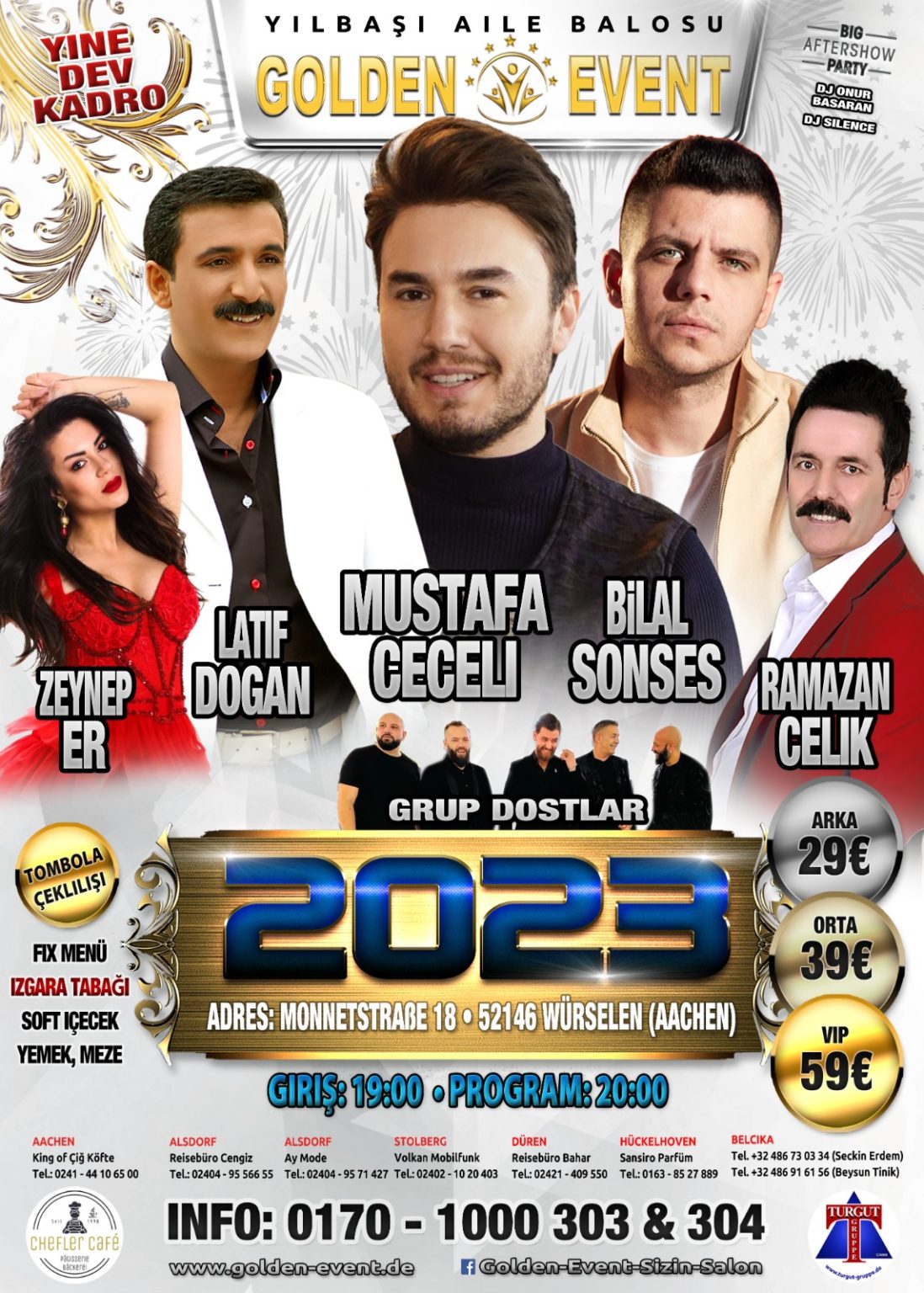 Große Silvester-Party bei Golden Event – Golden-Event.de